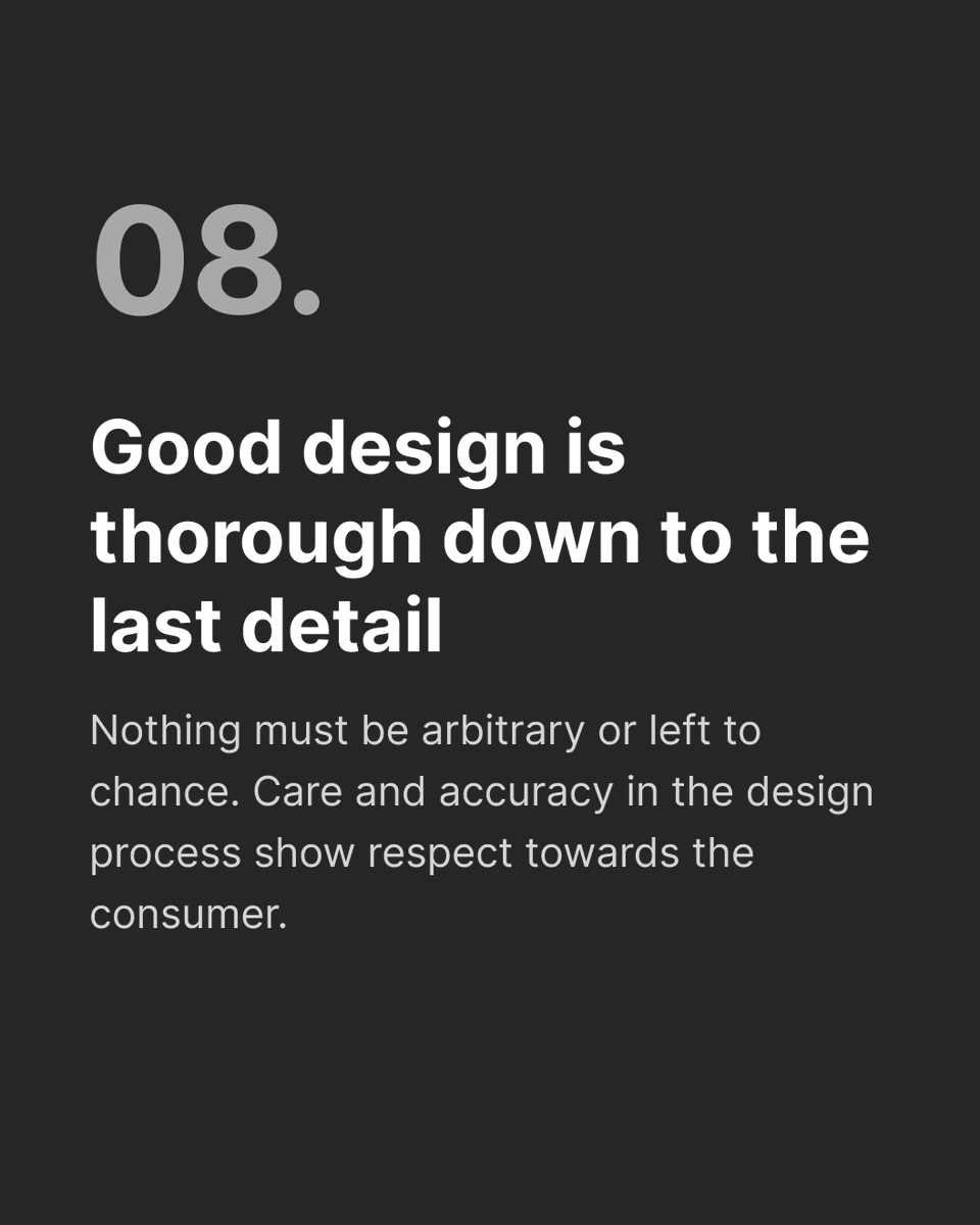 🔟 Principles for Good Design By Dieter Rams 🧵 A thread 👇 #ui #ux # ...