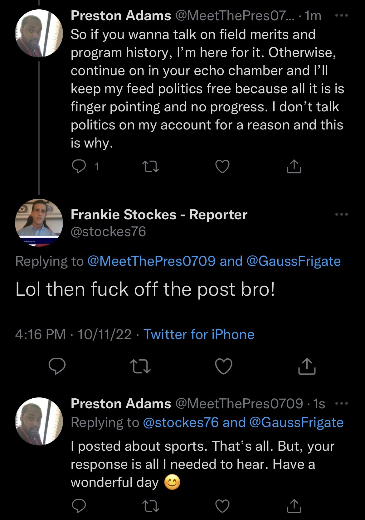 Preston Adams on Twitter: "It didn’t take long. When you continue to be level headed and don’t ...