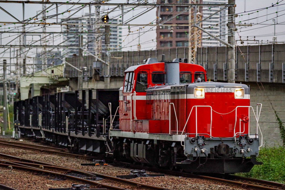 すたーらいと(写真垢) on Twitter: "2022/10/11~12 工9435レ〜工9436レ〜工9332レ 銚子工臨(ホキ) DE10 1685号機+ホキ8車"