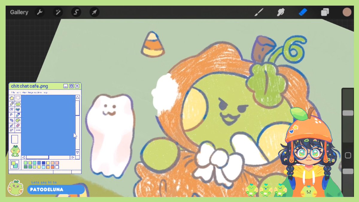「chit chat and drawing cute spooky hallow」|poggu poggu New YT Video ...