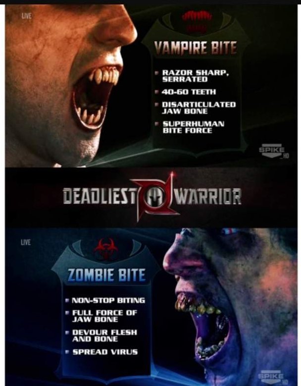 Zombie Vs Vampire Deadliest Warrior