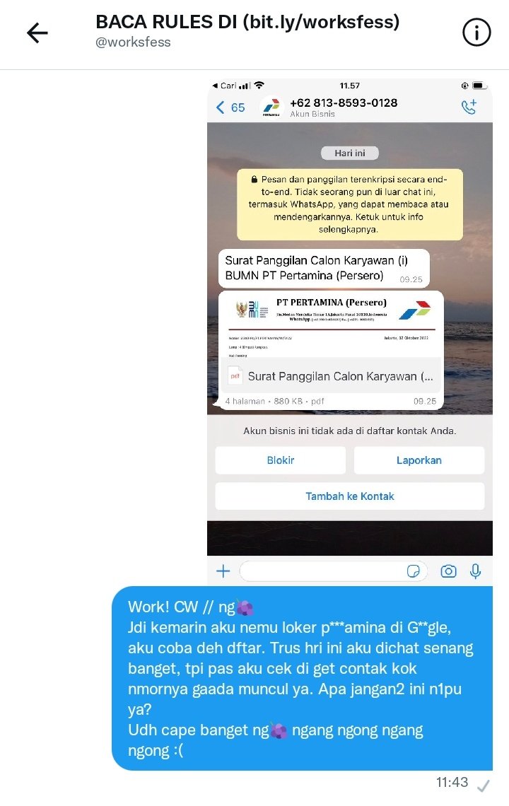 BACA RULES DI (bit.ly/worksfess) on Twitter: "Work! H e l p y g y p l e a s e https://t.co ...