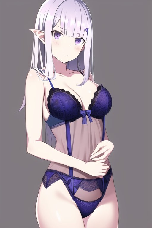 Akiyama on Twitter: "Getting a bit risque with these requests. Keep em coming. Emilia in ...