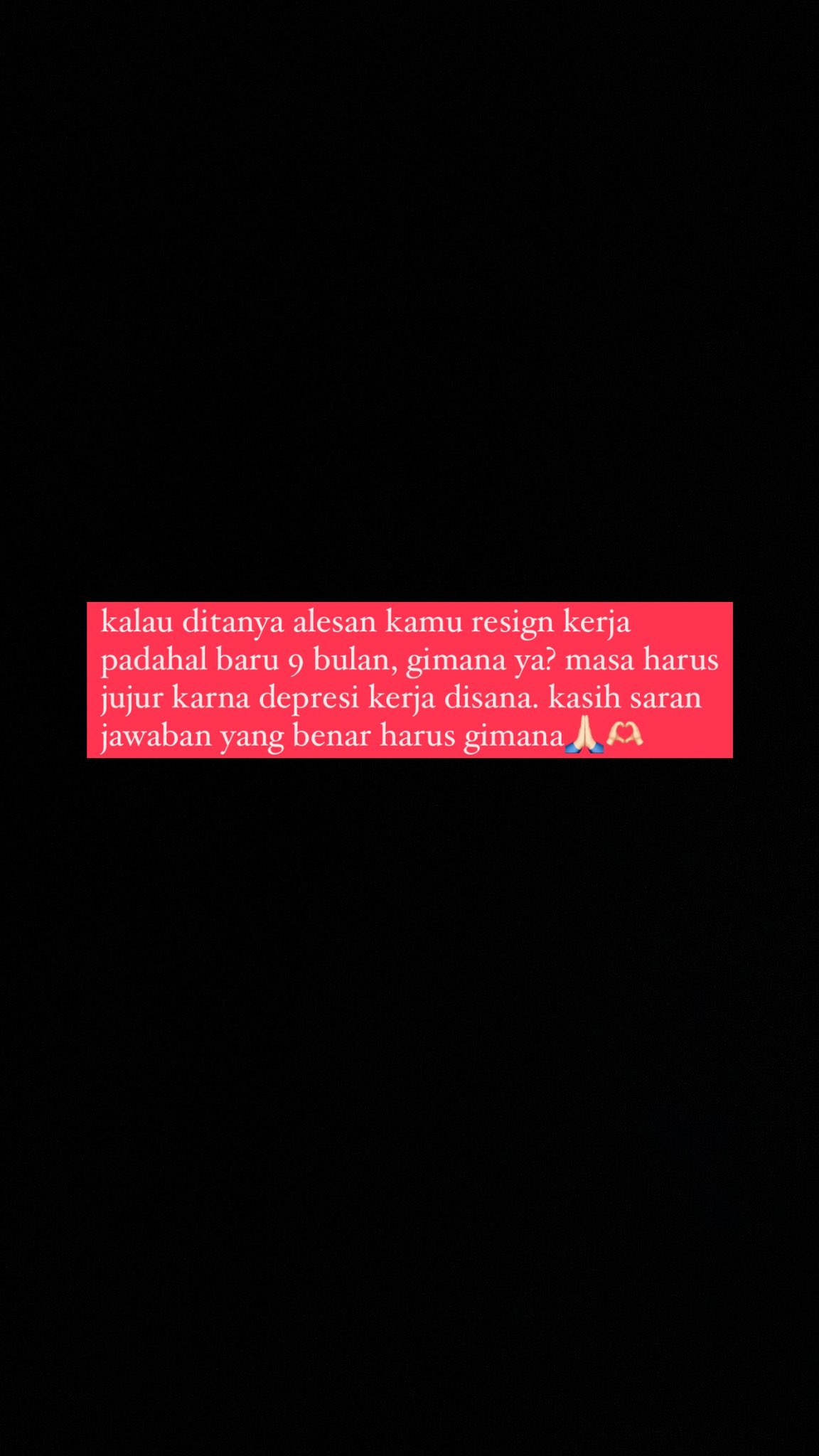 BACA RULES DI (bit.ly/worksfess) on Twitter: "work! bingung bgt harus jawab gimana. ada saran ...