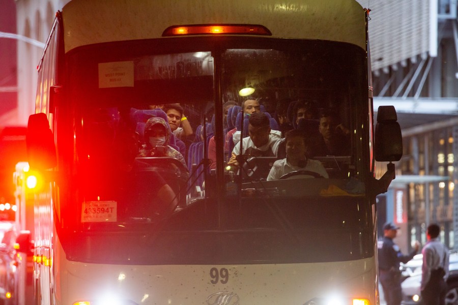 Buses Carrying Migrants From Republican Led Border States Continue To