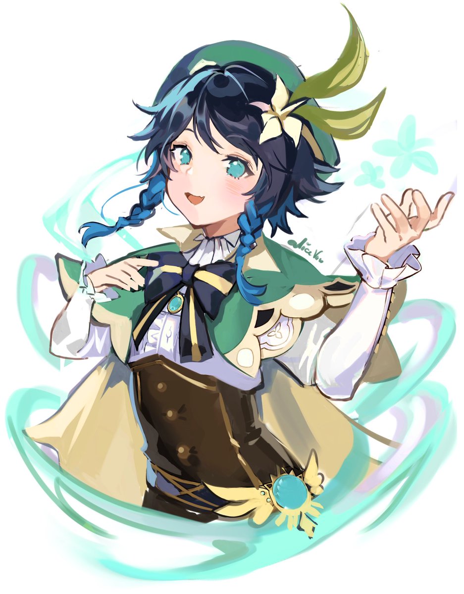 ウェンティ(原神) 「Ehe #原神 #venti 」|Alice Vu ☁️ Vtuber Debut: TBAのイラスト