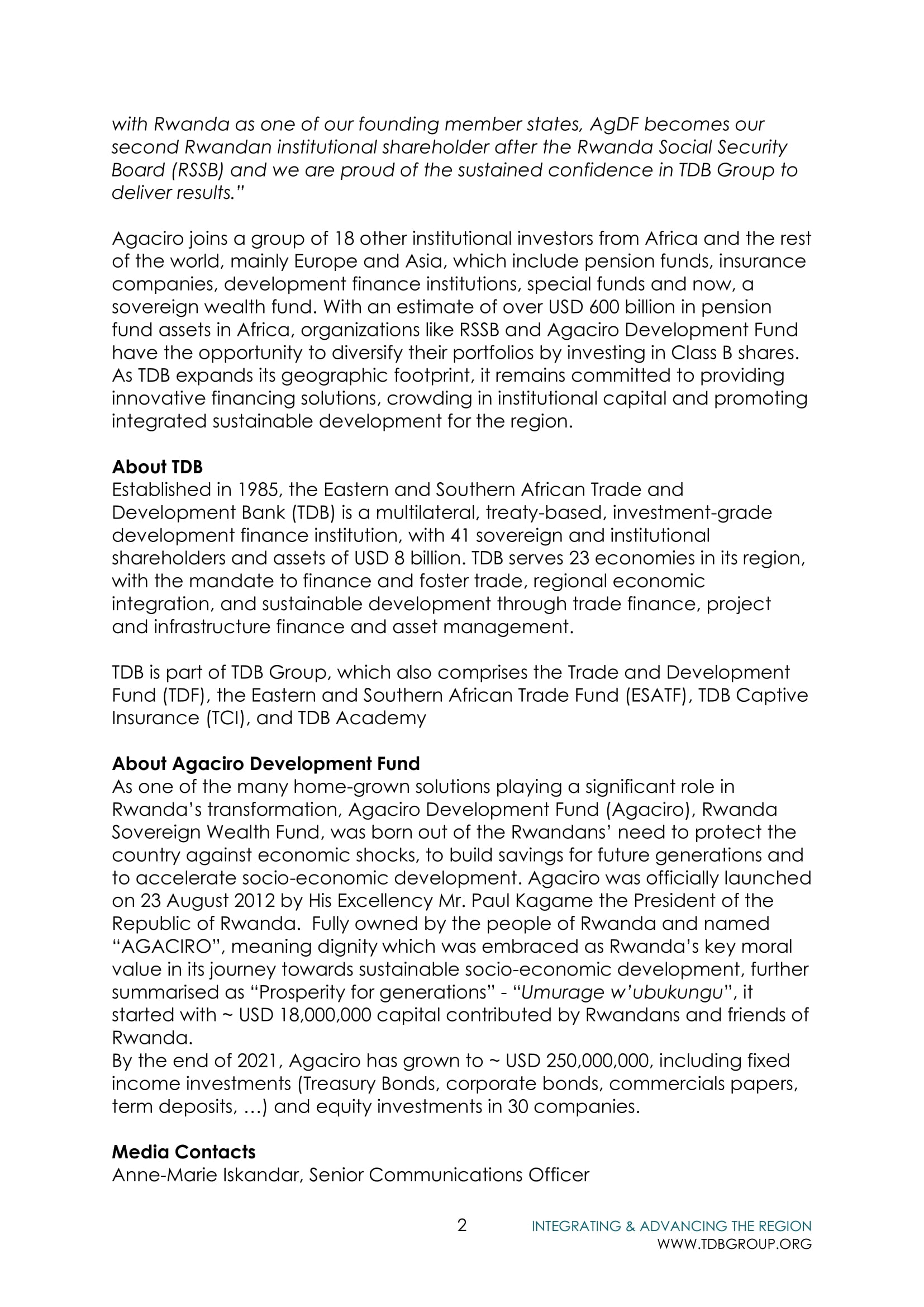 Agaciro Fund (@AgaciroFund) / Twitter