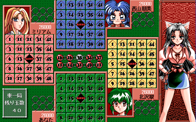 Pc 98 Bot On Twitter Waku Waku Mahjong Panic 2 Four Nine Pc 98