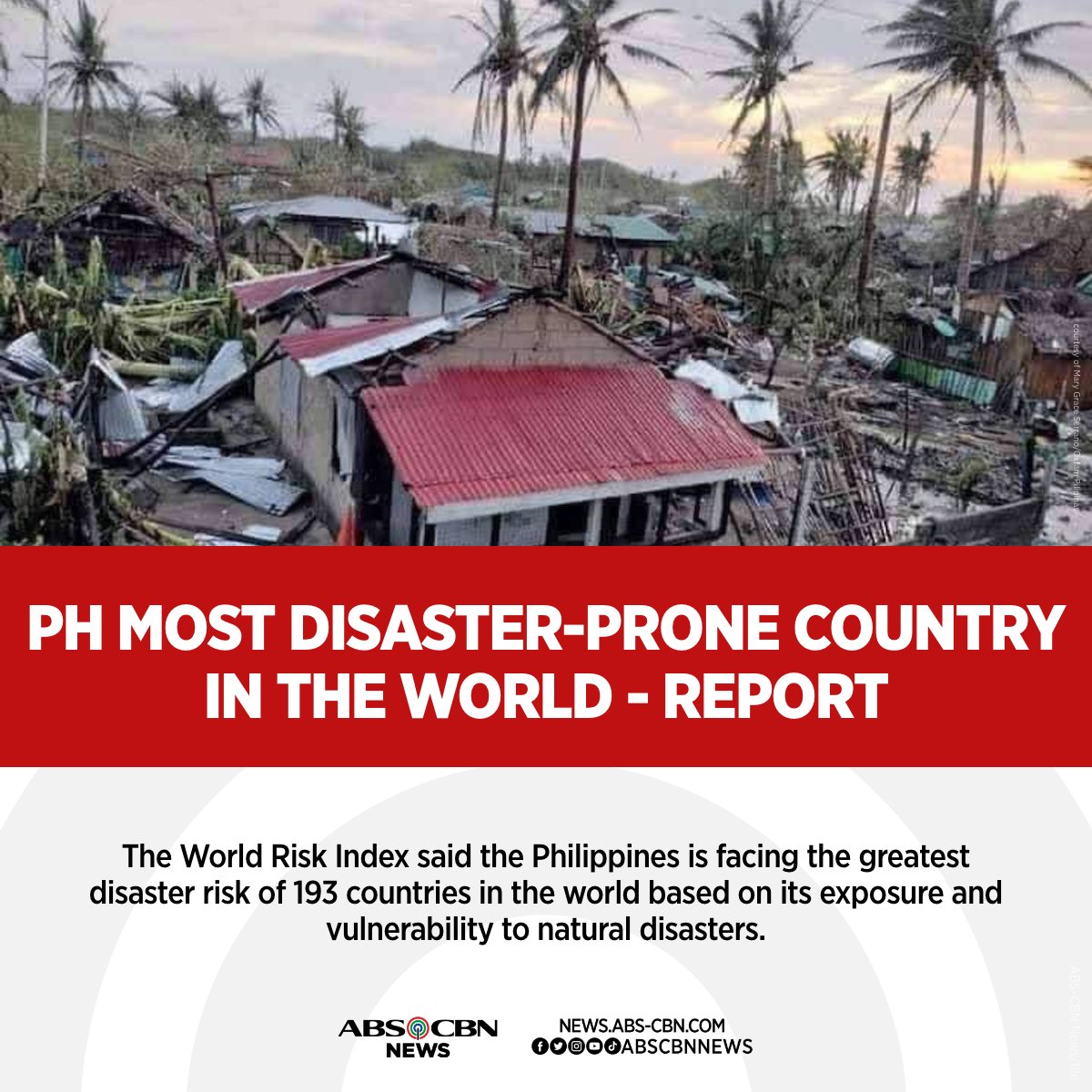 ABS-CBN News on Twitter: "An expert said the country is at huge risk of ...