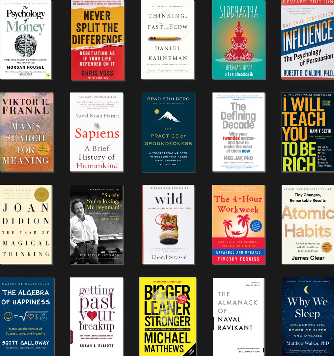 20 books every person should read in their 20s: = Thread = - المسلسل من ...