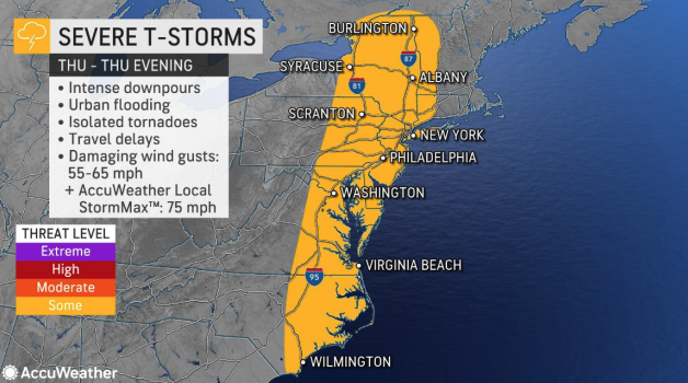 Breaking Weather By Accuweather On Twitter A Stormy Thursday Is In