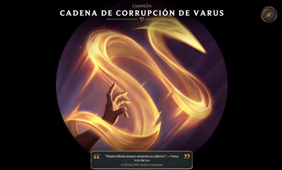 Jumaralo Hex On Twitter Arclight Varus The Darkin Bow And Varus Chain Of Corruption Skin Artwork