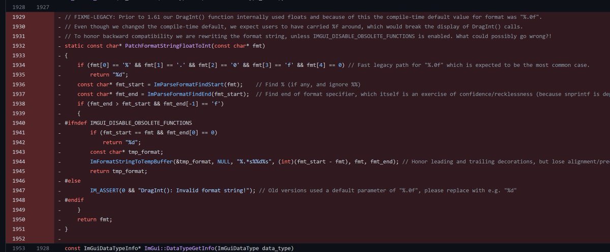 Omar on Twitter: "Pleasantly removed a 4 years old backward-compatibility-workaround horror ...