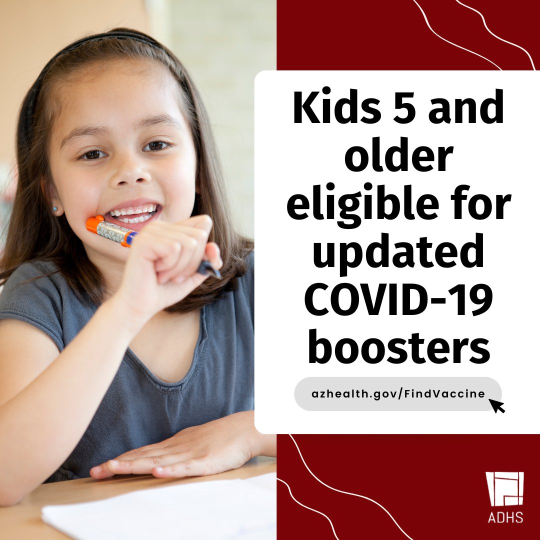 AZ Dept of Health on Twitter: "Children ages 5 and older may now ...