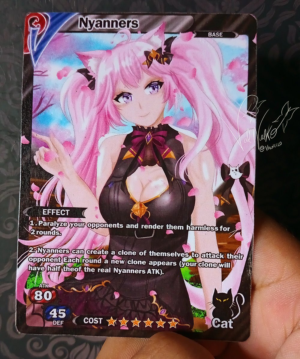 Nyatasha Nyanners 👻 VSHOJO on Twitter: "RT @Valneekoart1: Day 12 - Project vtuber, card I ...