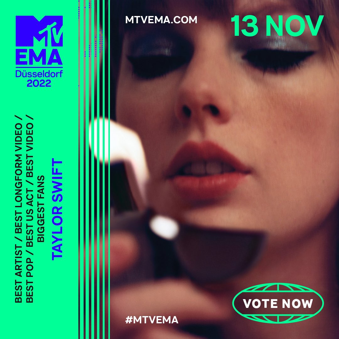 2022 MTV EMA 테일러스위프트 노미네이션 ️Best Artist ️Best Longform Video ️Best Pop ...