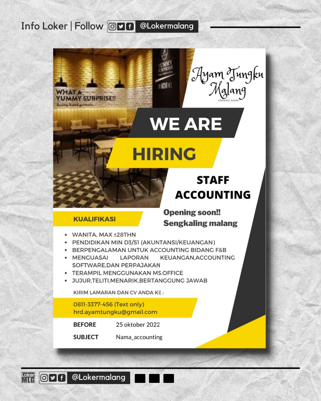 L o k e r m a l a n g | Media (@Lokermalang) / Twitter