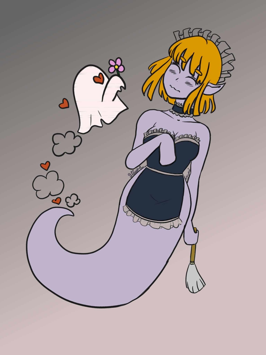 C Okami Factory on Twitter: "ghost maid #fanart #art #doodle #Random #maid #GHOST #OC # ...