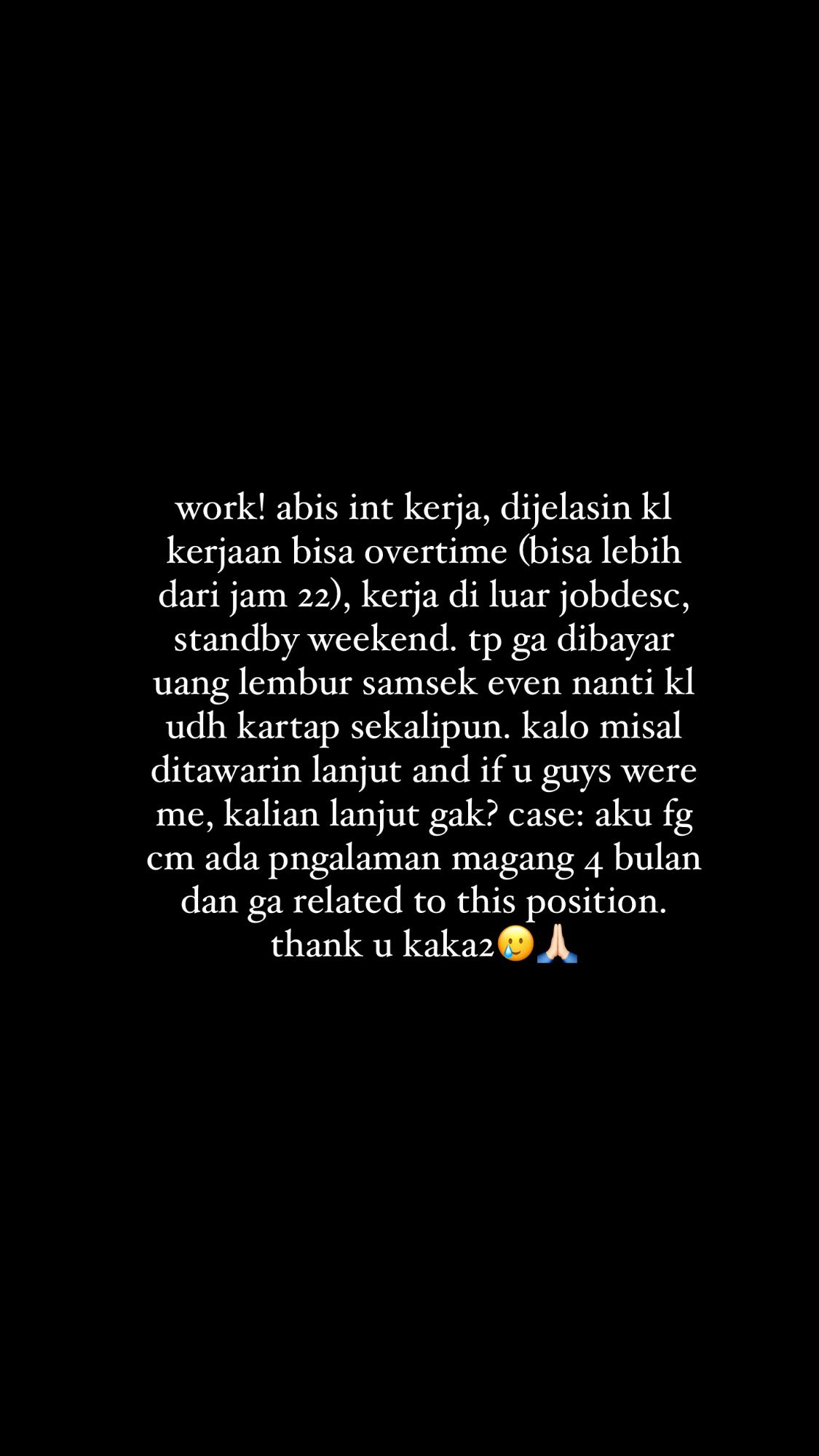 BACA RULES DI (bit.ly/worksfess) on Twitter: "work! CW // nganggur, gaji pls help me krn on the ...