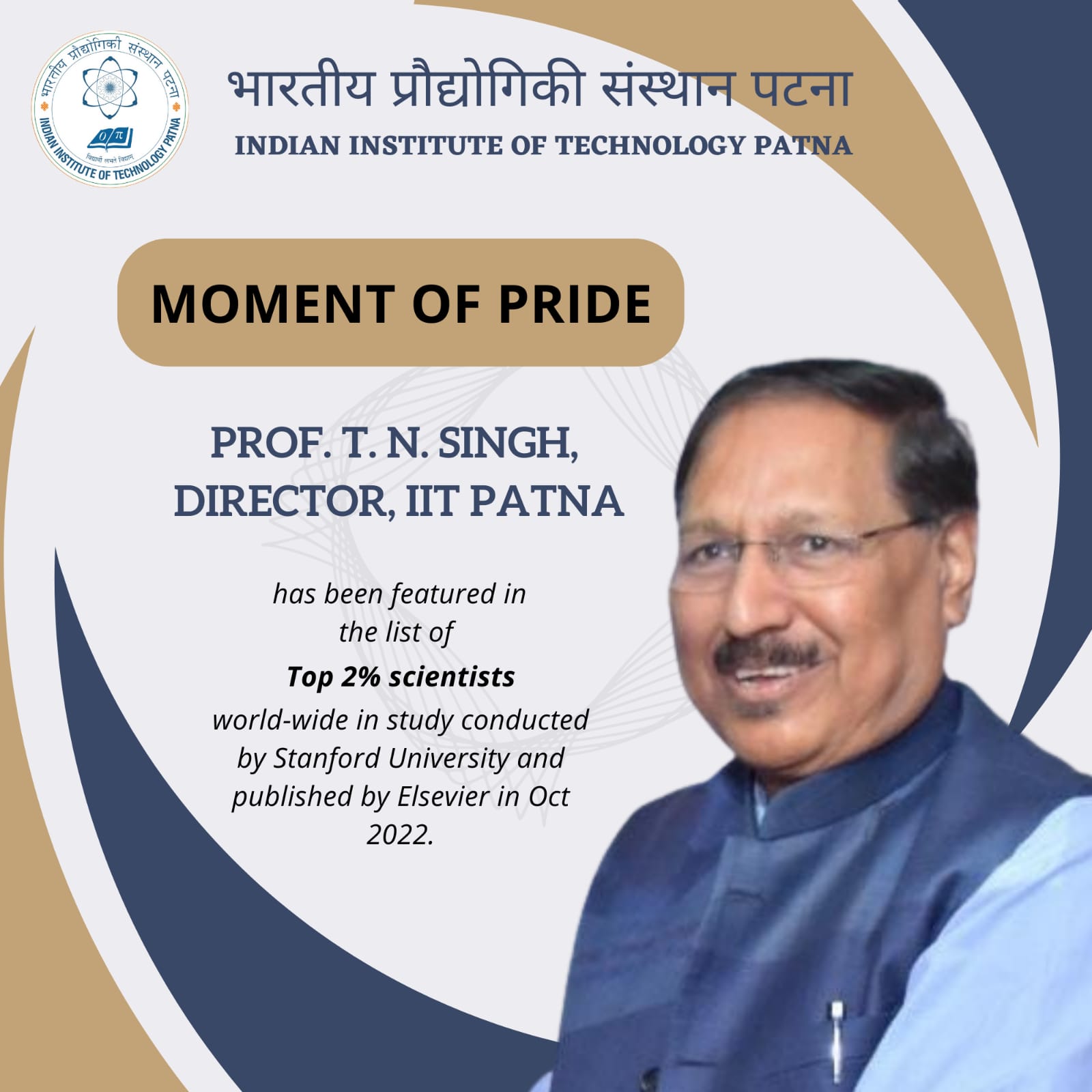 IIT Patna on Twitter: "Congratulations to Prof. T. N. Singh, Director, @IITPAT for being listed ...
