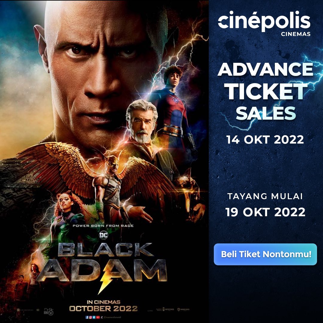 ADVANCE TICKET SALES #BLACKADAM 14 Oktober 2020 mulai 00.00 WIB (malem ...