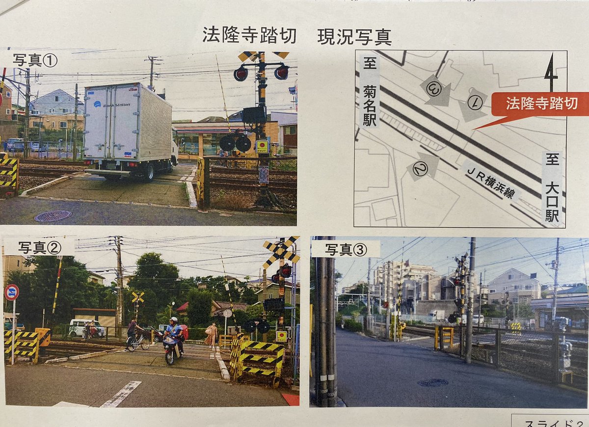 福地しげる(横浜市議・自民党) On Twitter 菊名の法隆寺踏み切り 地元待望の拡幅工事が決定‼️ やったー ️ 本日の議会で私から要望し、副市長から「令和6年度には拡幅工事に着手