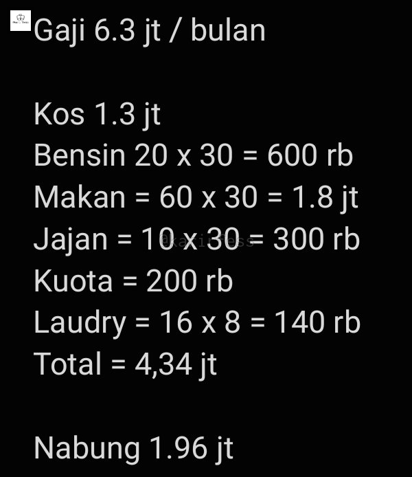 Baca Rules di Bio ‼ on Twitter: "Menurut kalian ini boros gak? Aku kerja di jakarta barat kr ...