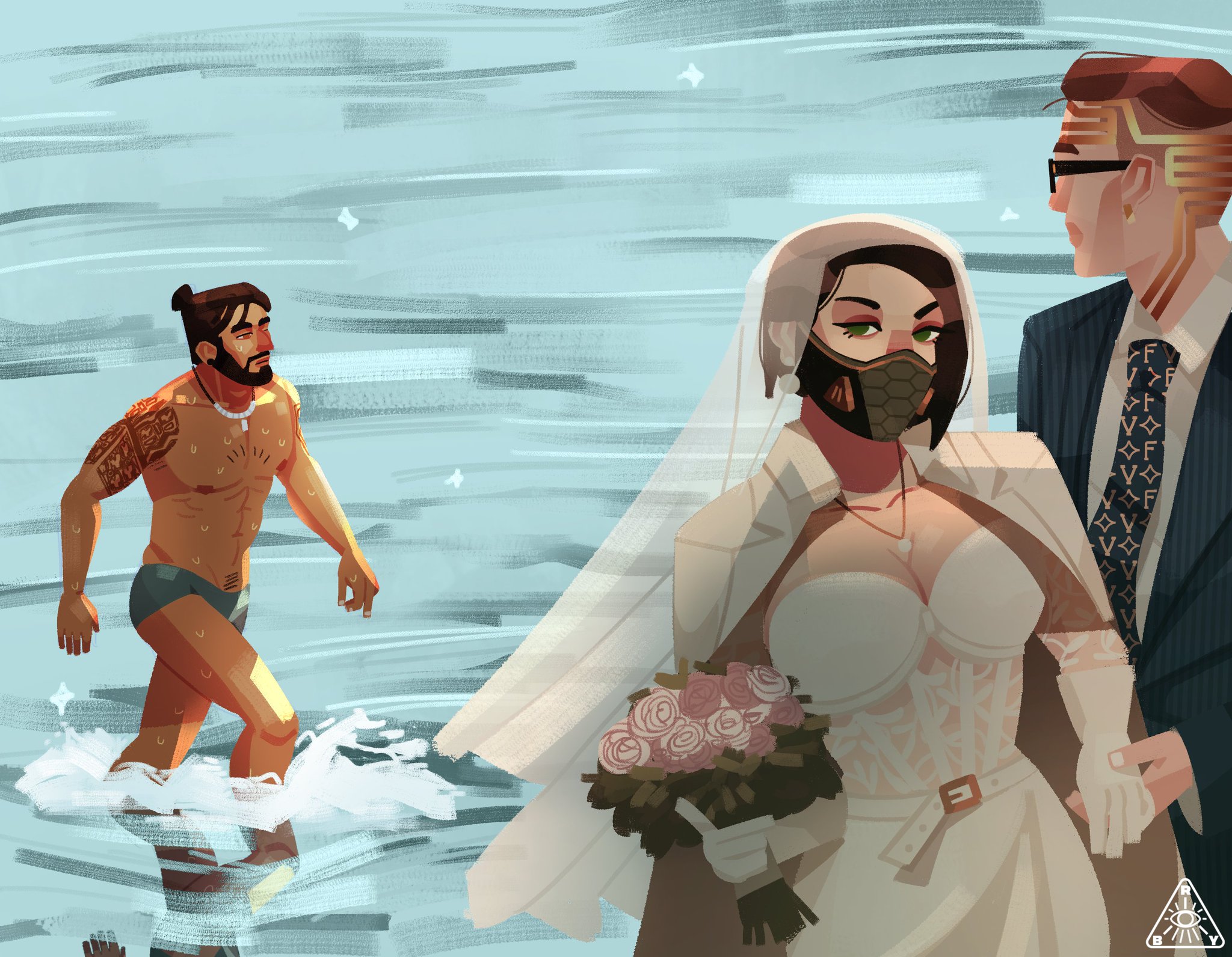 bry | ART COMMS: OPEN (2/4) on Twitter: "the valorant fandom when the harbor trailer dropped: # ...