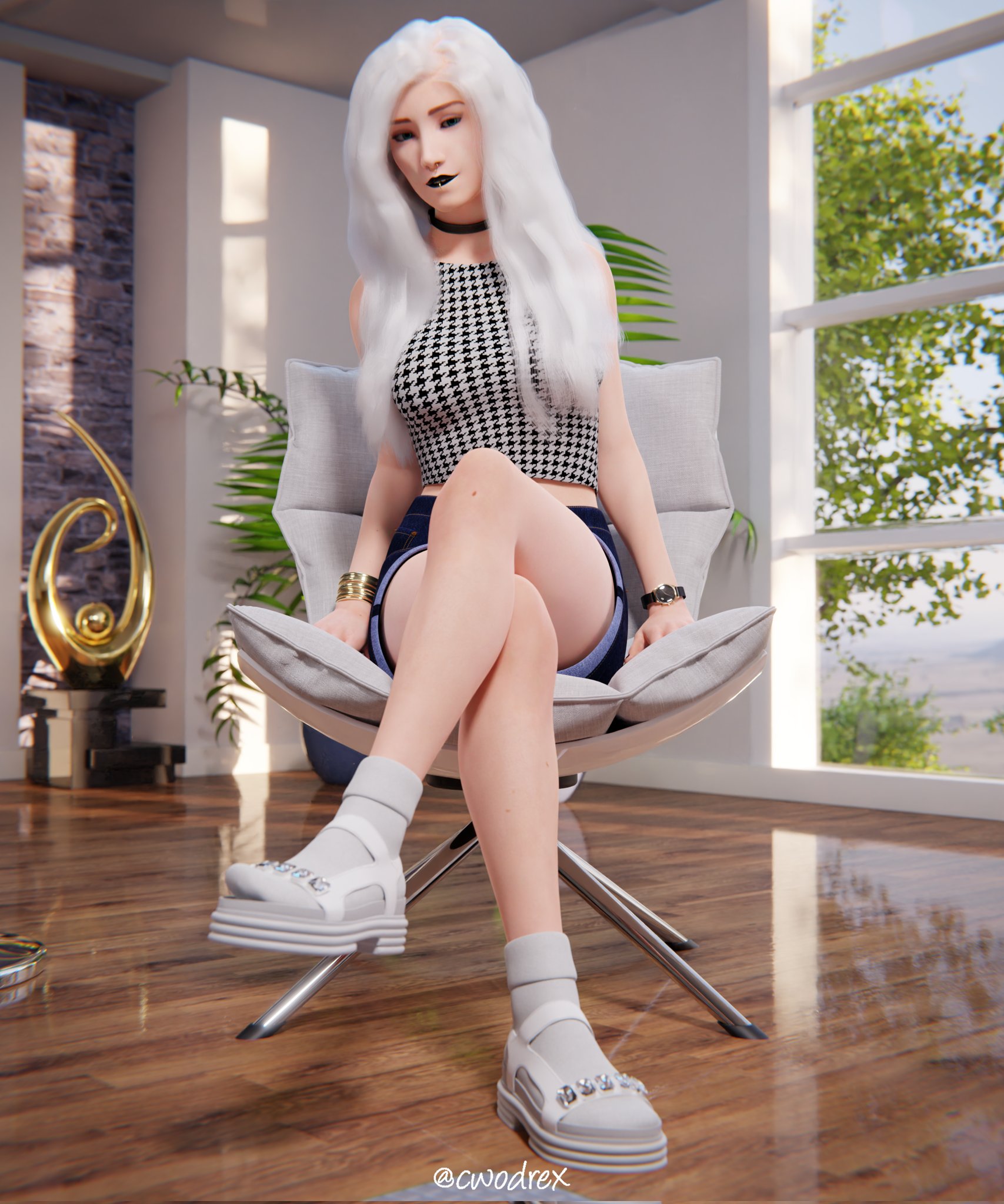 cWodrex on Twitter: "Krystal. Cause she babe 😍 #oc #originalcharacter #b3d #blender3d #artshare ...