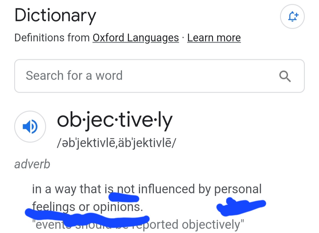 Bizaare On Twitter The Definition Of Objective Means That If Someone bizaare-on-twitter-the-definition-of-objective-means-that-if-someone