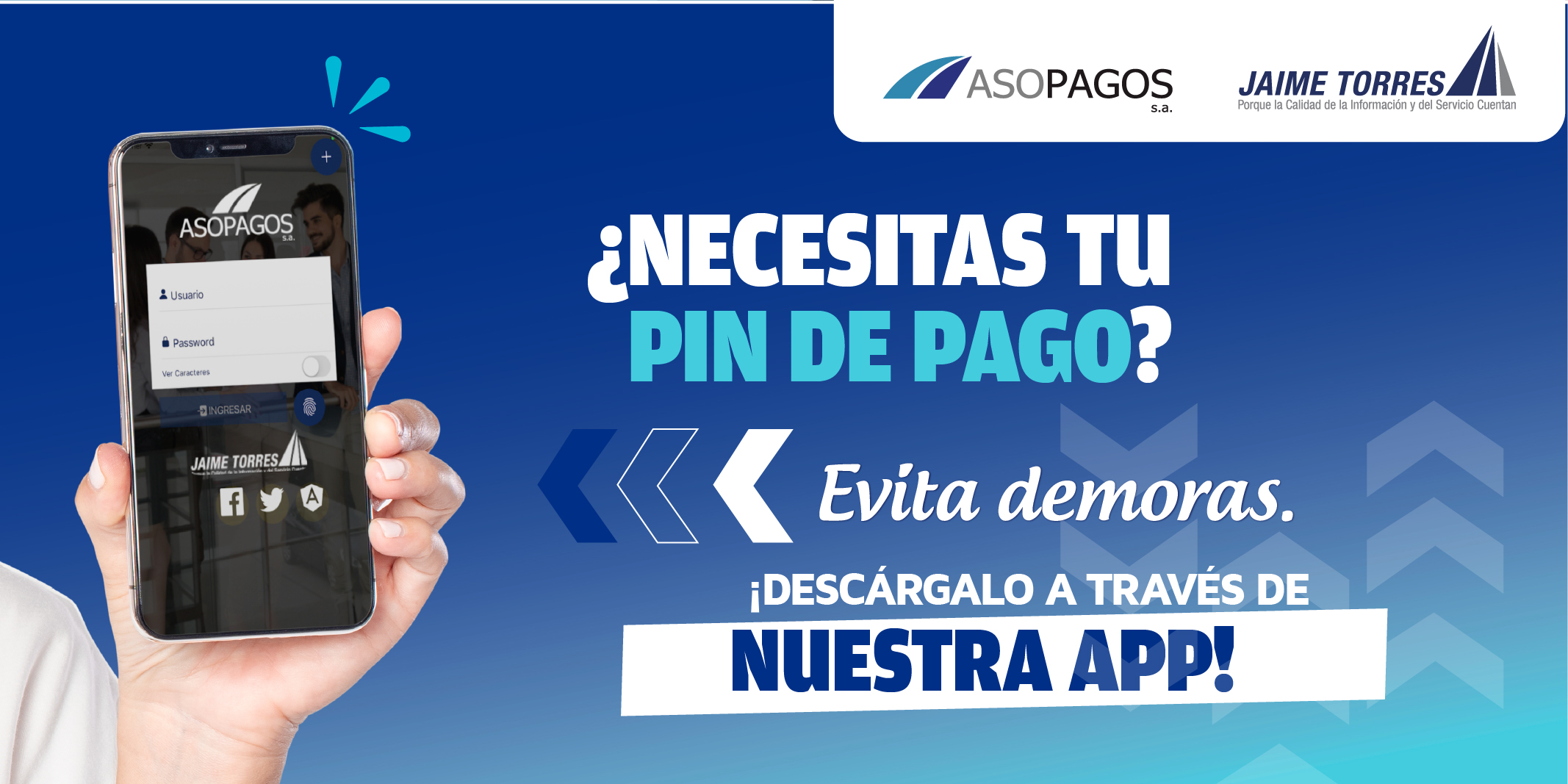 ASOPAGOS S.A. on Twitter: "¿Aún llamas para pedir tu PIN de pago? A través de nuestra APP ...