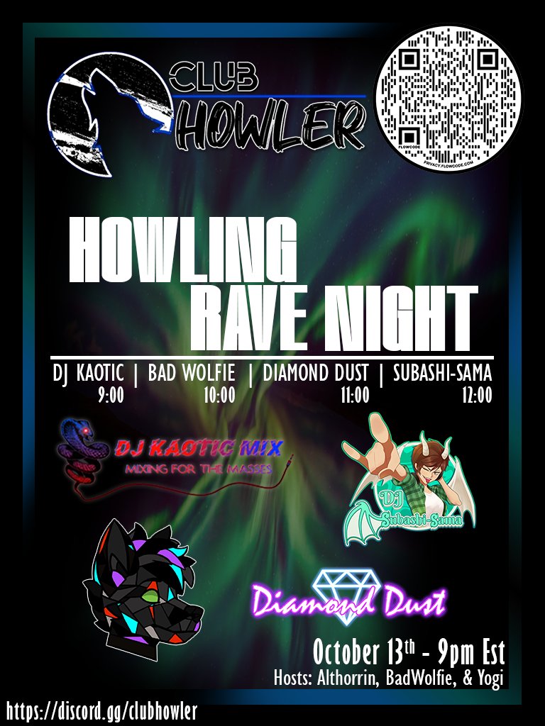 Party Hub on Twitter: "Howling rave night at Club Howler. Starts 03:00 CEST / 21:00 EDT / https ...