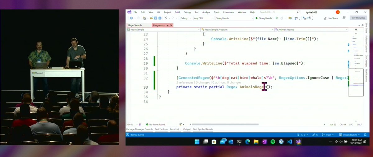Jeremy Sinclair #ฺNET on Twitter: "Old school Regex => Source Generated Regex in .NET 7 150 ms ...