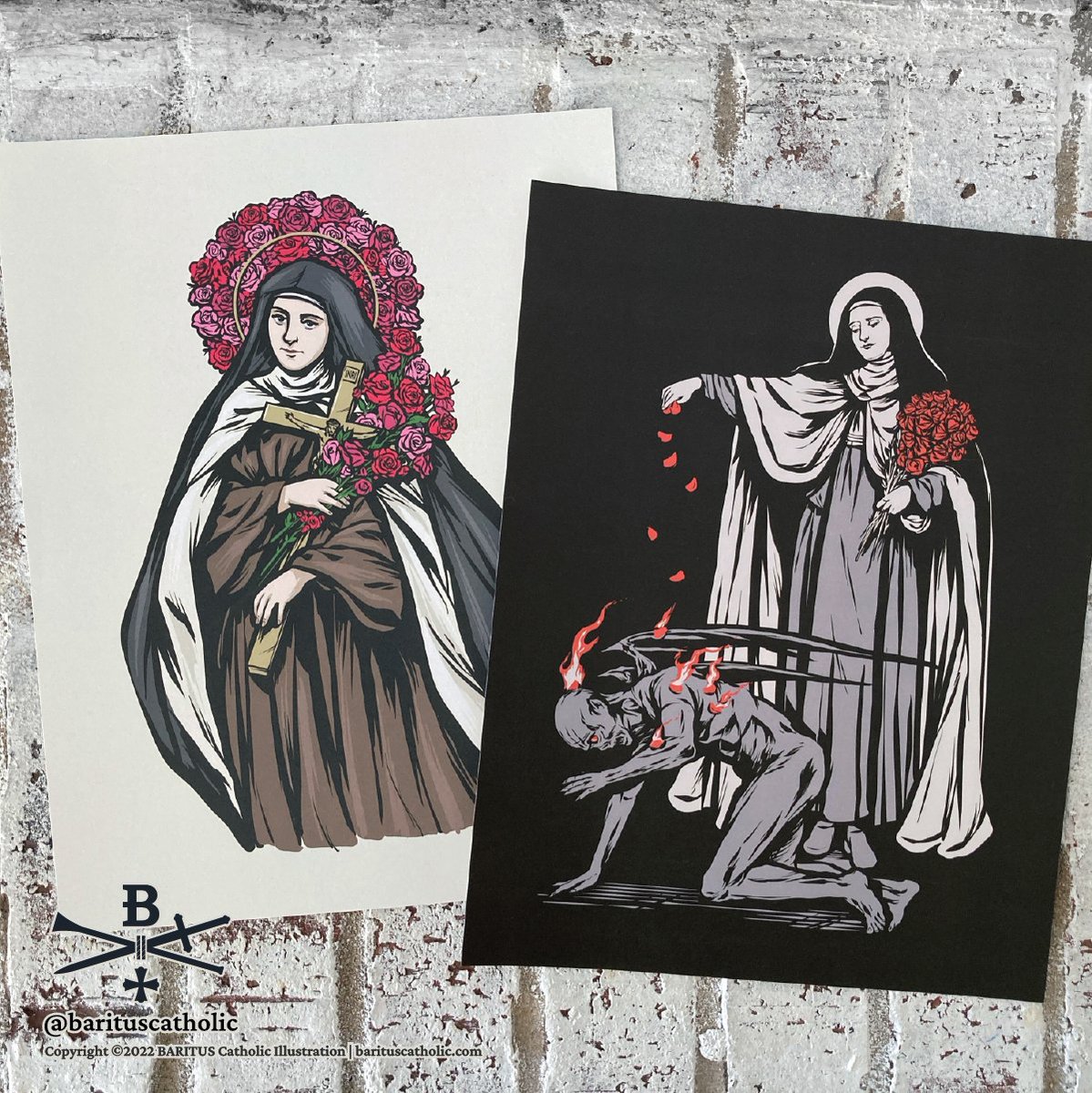 BARITUS Catholic Illustration on Twitter: "🌹 Happy Feast of St. Therese ...