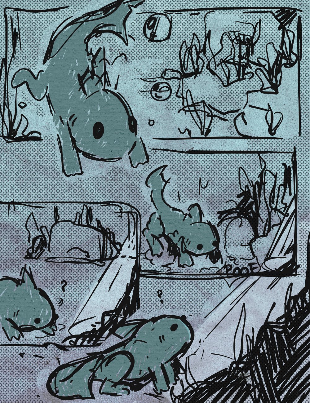 🫀☄️Nameless_Project ☄️🫀 on Twitter: "Sharkie on the Wave 3/6 - Little Comic for my friend I made ...