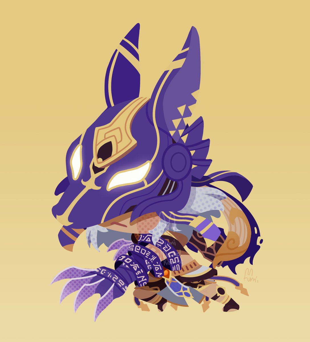 「cyno, a pain to grind for, and even more」|Fumi con prep! のイラスト