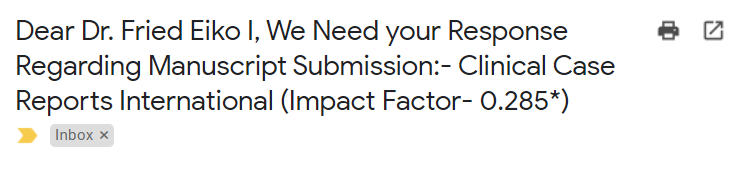 Eiko Fried on Twitter: "They had my attention at impact factor -0.285* https://t.co/HMFX3unl4l ...