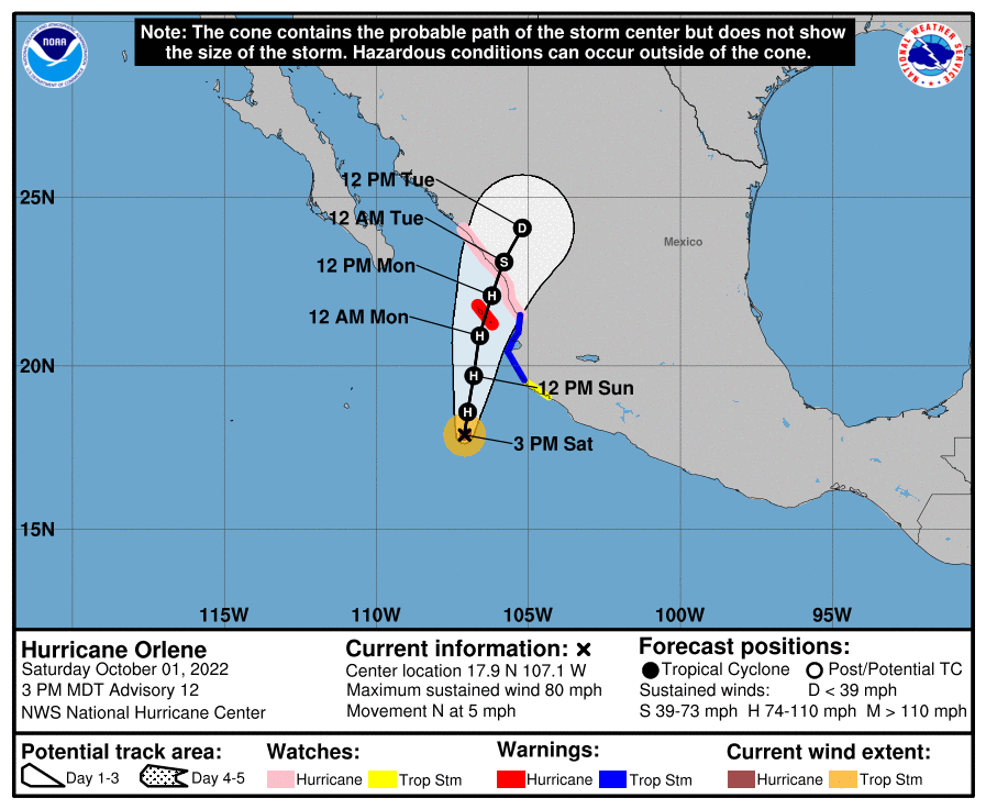 SinaStorm MX on Twitter: "Aviso 3pm: Un avión cazahuracanes ha encontrado a "Orlene" poco más ...