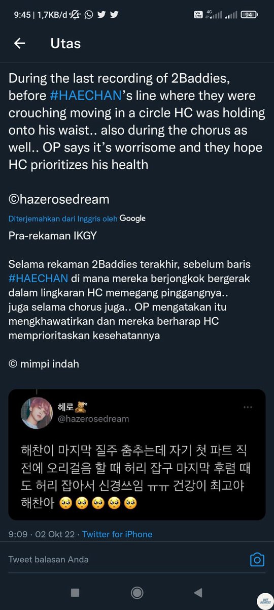 nadine¹²⁷🍋 on Twitter: "RT @nct_menfess: nct! rest well h a e c h an 😭😭"