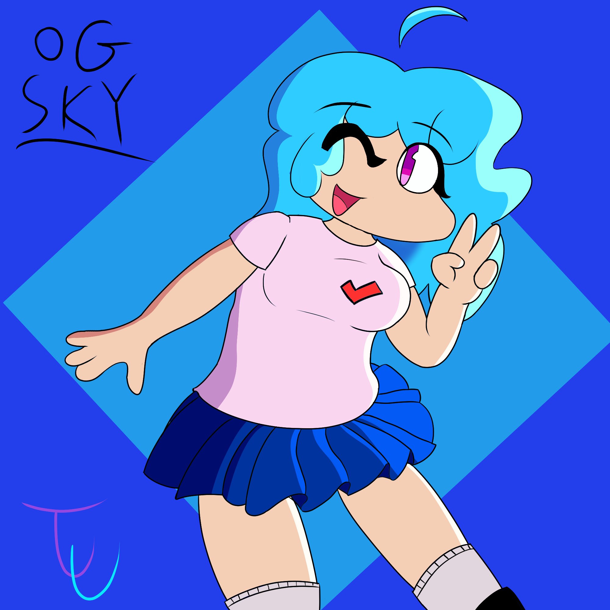 Junk Universe on Twitter: "Inktober Skyverse Day 1: OG Sky Oh boi ! Can't wait to draw every ...