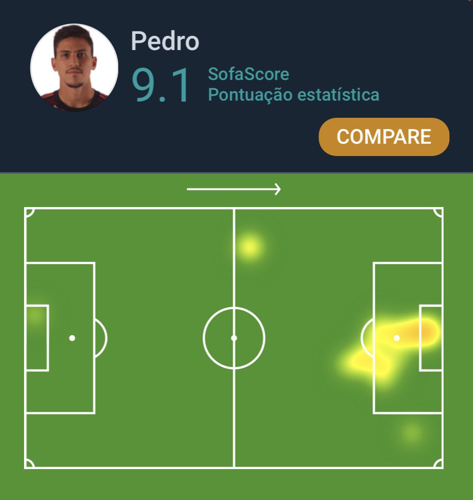 SofaScore Brazil on Twitter: "#Brasileirão 🇧🇷 Pedro foi o Destaque SofaScore de Flamengo 4-1 RB ...