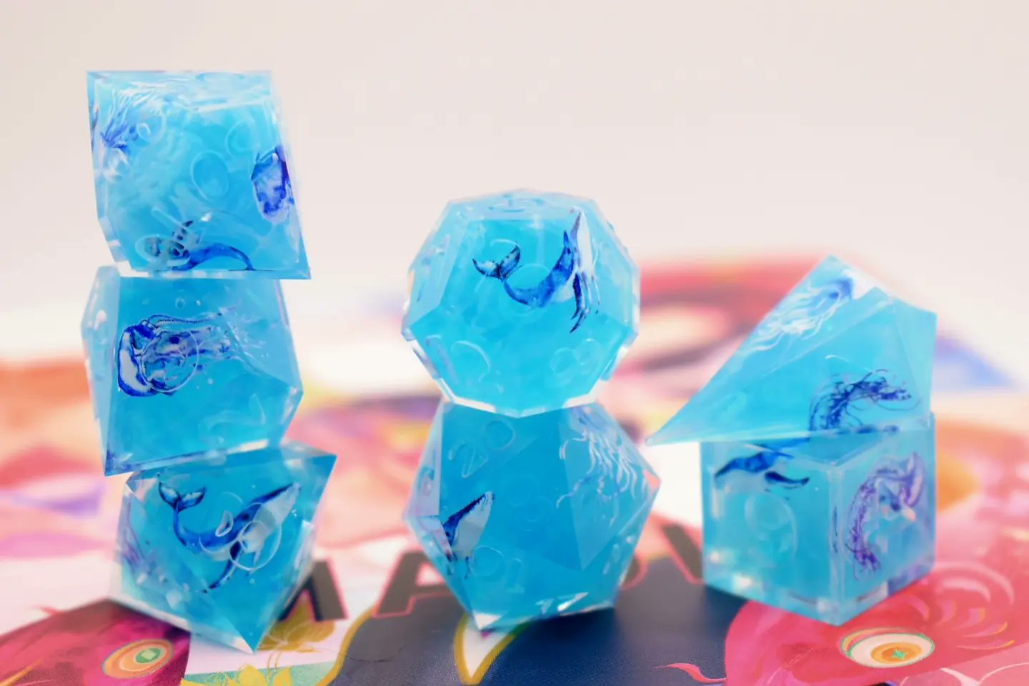 Sinnamon Roll on Twitter: "Deep Sea Dice Set 🐋 #handmadedice #sinnamonrolldice https://t.co ...