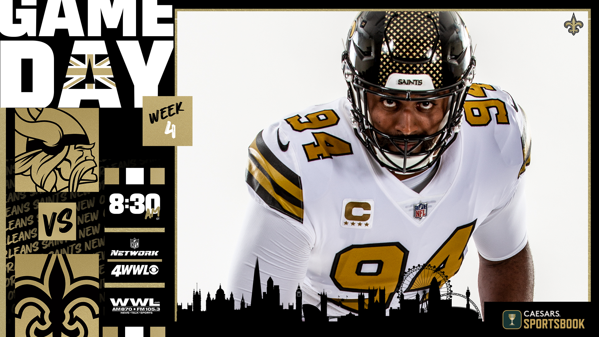 New Orleans Saints Game Day Stamped Baby | Who Dat, Saints Football,