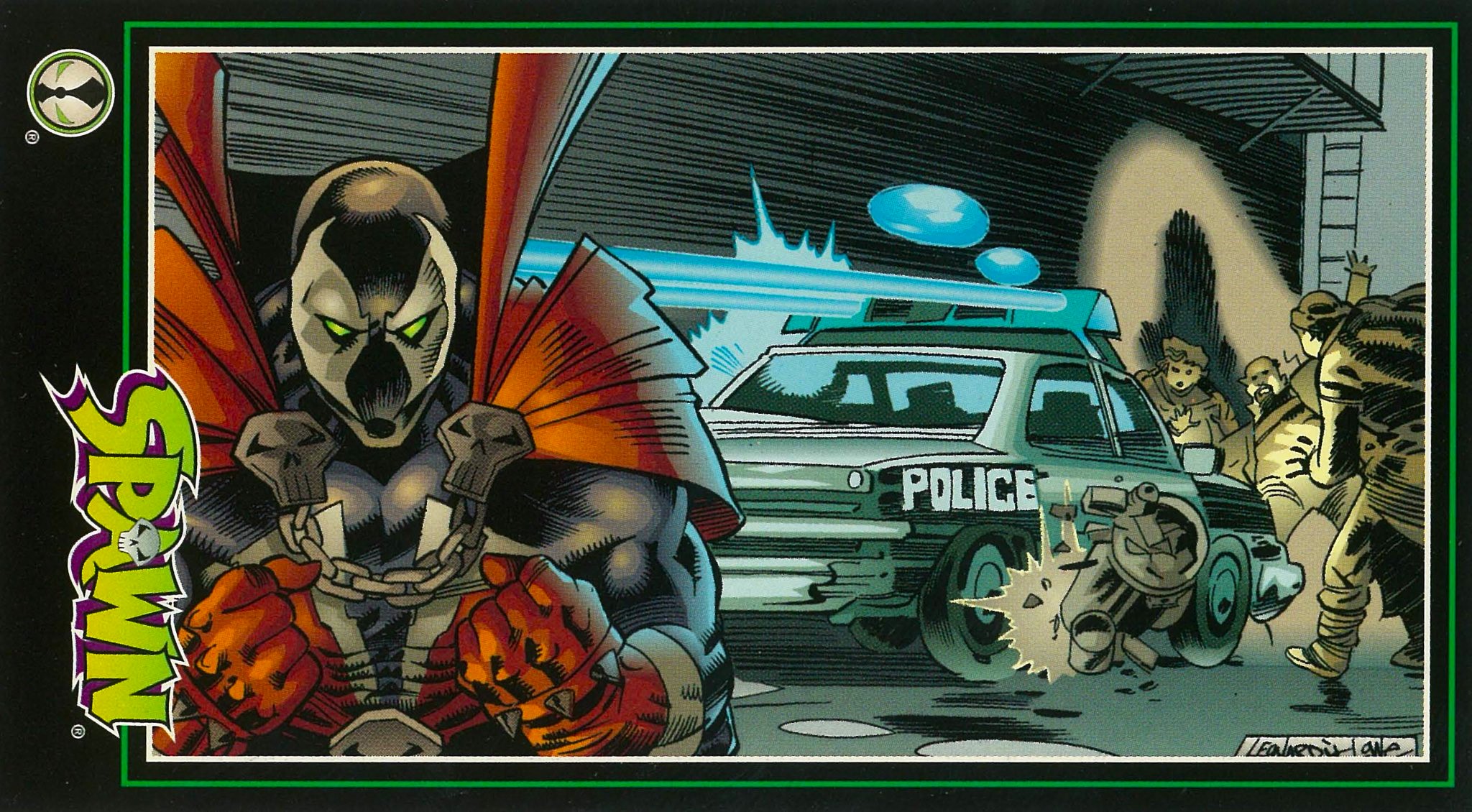 Daily Spawn Archive on Twitter: "Spawn Widevision Trading Card #28 "Cops vs. Homeless: Round 1 ...
