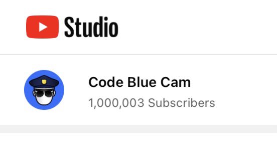 Code Blue Cam on Twitter: "Absolutely insane! Truly thankful for all the support! 💙"