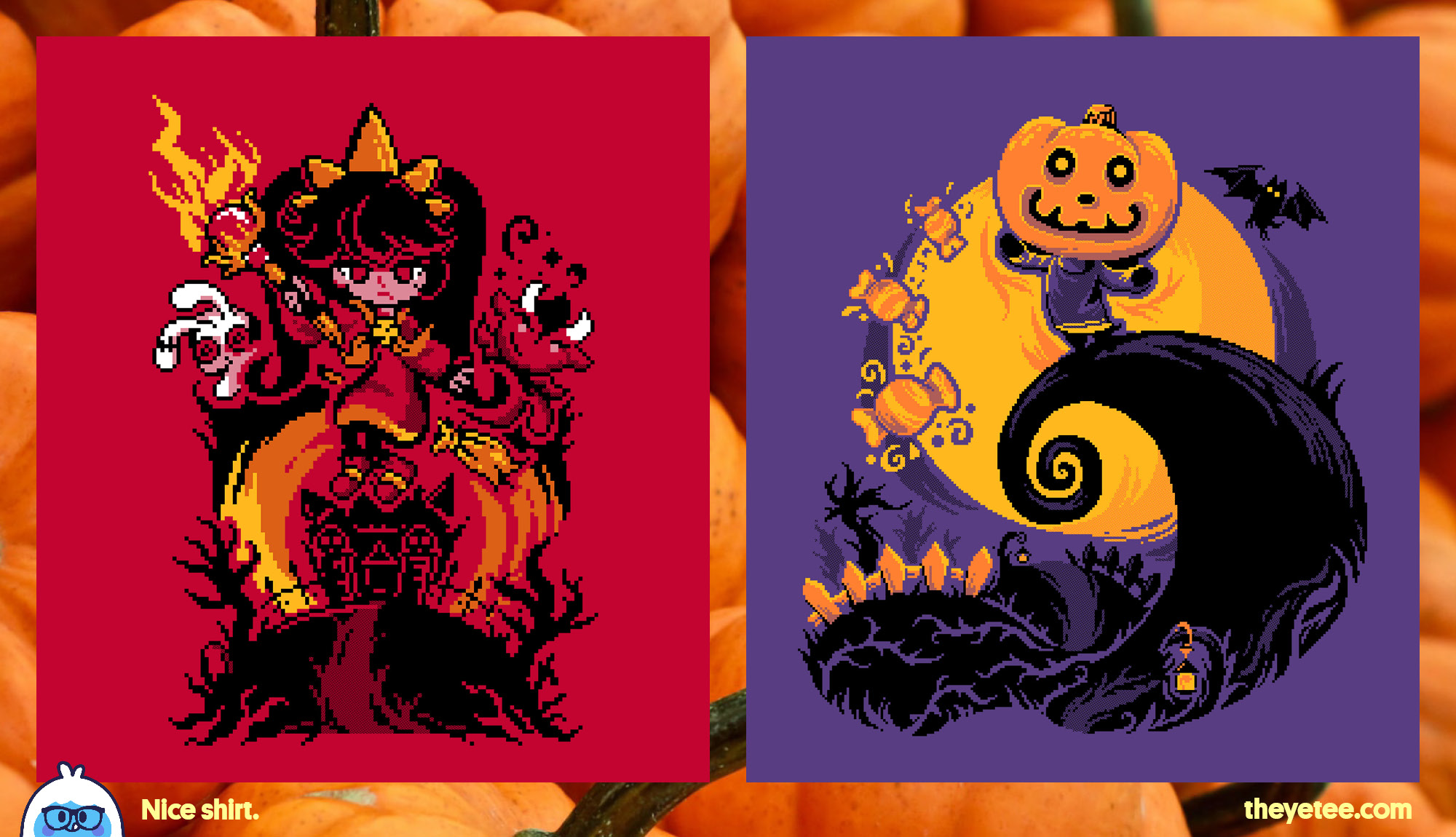 The Yetee 🌈 on Twitter: "NEW! We’ve got Mini Magic and Pumpking both designed by @astrawitch ...