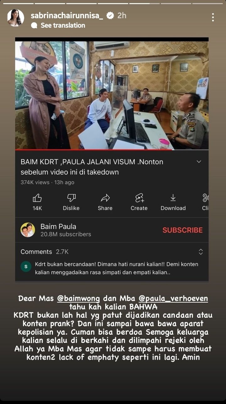 belbel on Twitter: "@_bunnydoyie Baim paula bikin konten youtube ceritanya ngeprank kdrt gitu ...