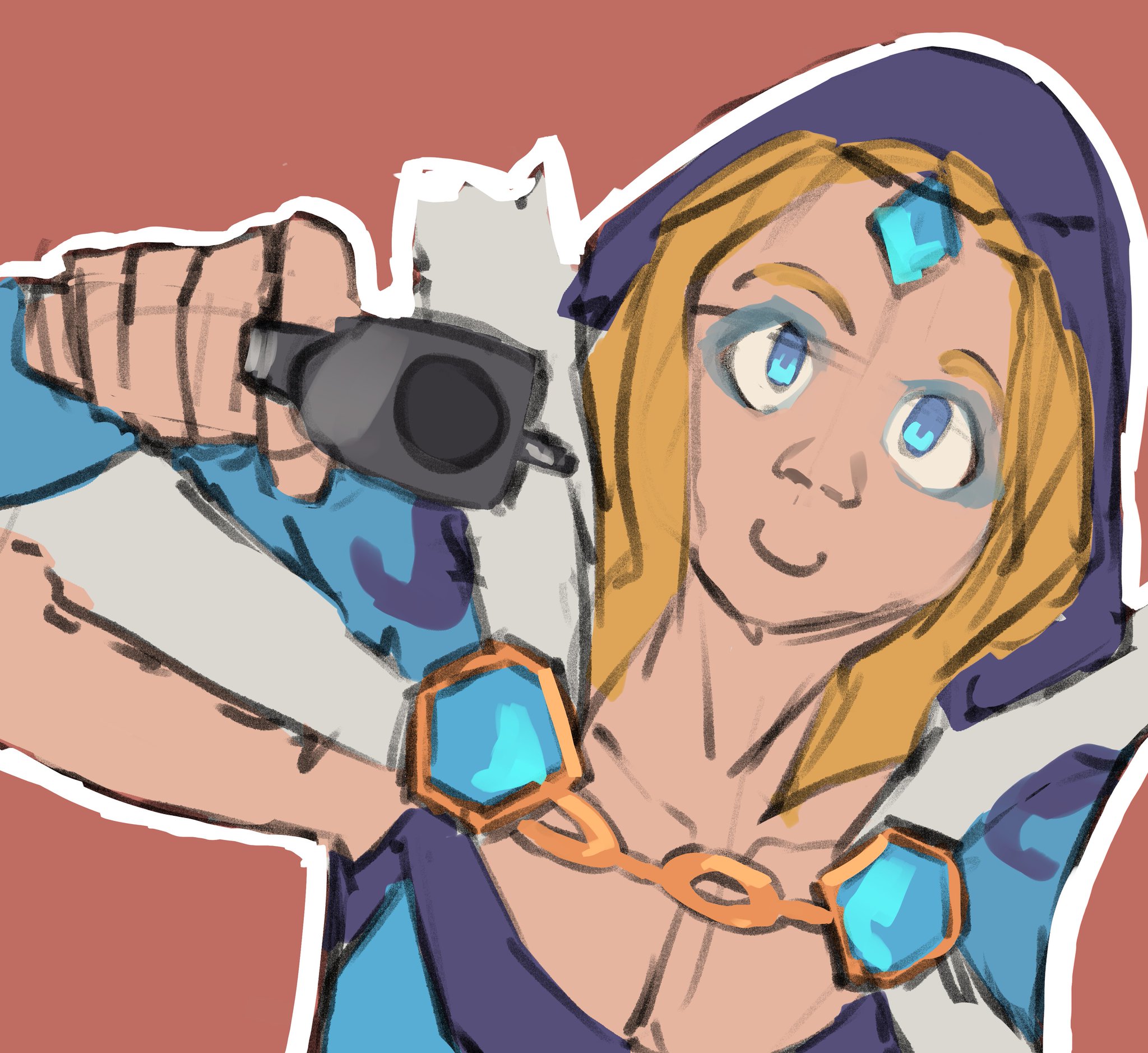 Reddit Dota 2 On Twitter 20 Minute Doodle Of Pistol Maiden Unotmateo