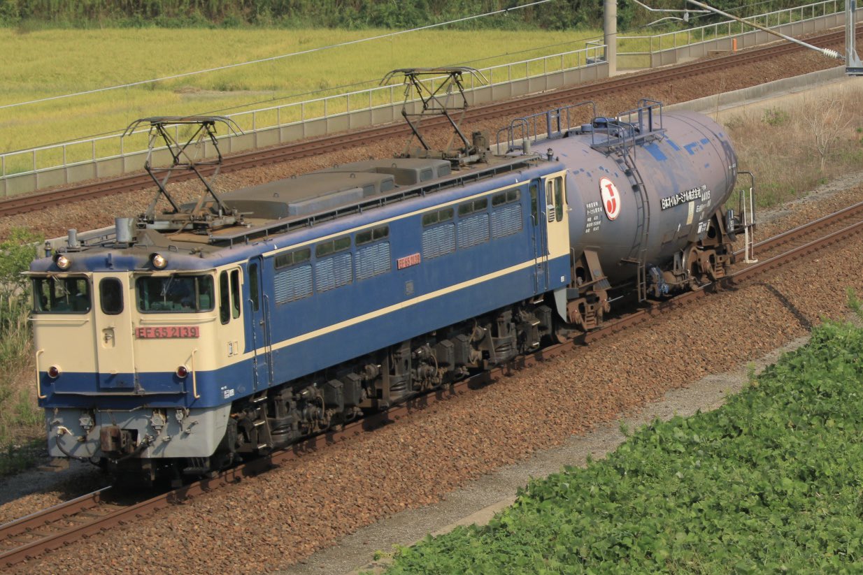 ヤン on Twitter: "今日の撮影記録 ️ EF65-2139ことニゲサクとタキ1Bとゆう非常に短い編成でした‼️😊 9863レ タキ廃回 EF65-2139+タキ44015 1B ...