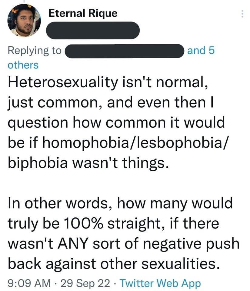 Uk Homosexual🌈 On Twitter These Are Nonsense Ideas Sexuality Is